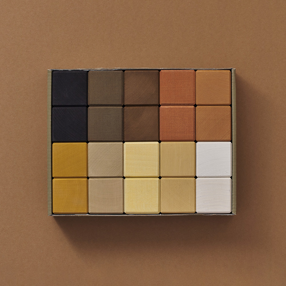 Raduga Grëz - Wooden cubes - Skin tones - Handmade - Zoenvoorgust.com ...